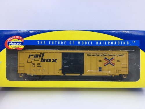 HO Athearn RTR 92318 Railbox 50’ ACF Boxcar RBOX #10048 Metal Wheels | eBay