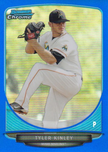 2013 Bowman Chrome Draft Baseball Draft Picks Blue #BDPP88 Tyler Kinley ...