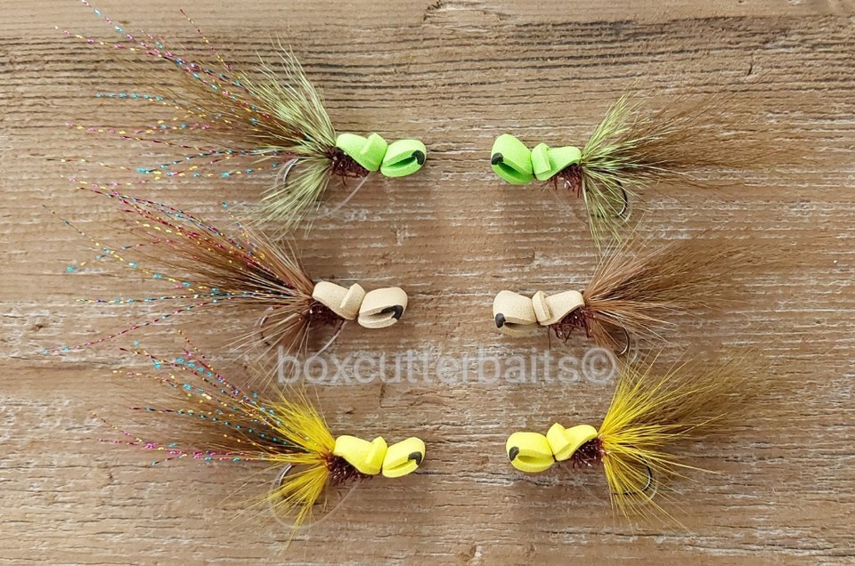 Fly Fishing Flies Bass Bug Popper Gurgler Snook Tarpon Sea Trout with ...