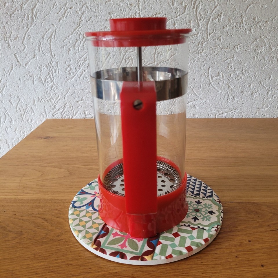 Vintage Melior 8 Pyrex French Espresso Coffee Press Coffee Maker Red | eBay