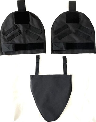 New Airsoft Molle Outer Shoulder Protector Pads+Molle Groin Protector ...
