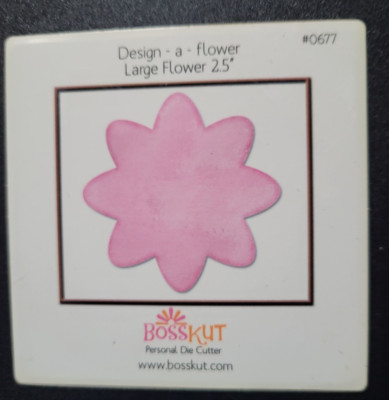 BOSSKUT Large Flower 2.5" #0677 Cutting Die Compare to Sizzix Sizzlits ...