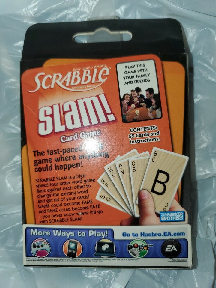Scrabble Slam Card Game - Crossword Family Fun! Ages 8+ BRAND NEW | eBay