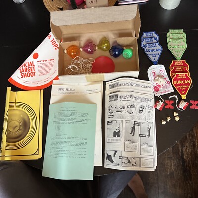 Vintage Duncan Yo-yo YoYo Spinning Top Tops Recreation Kit With Awards Poster ++ | eBay