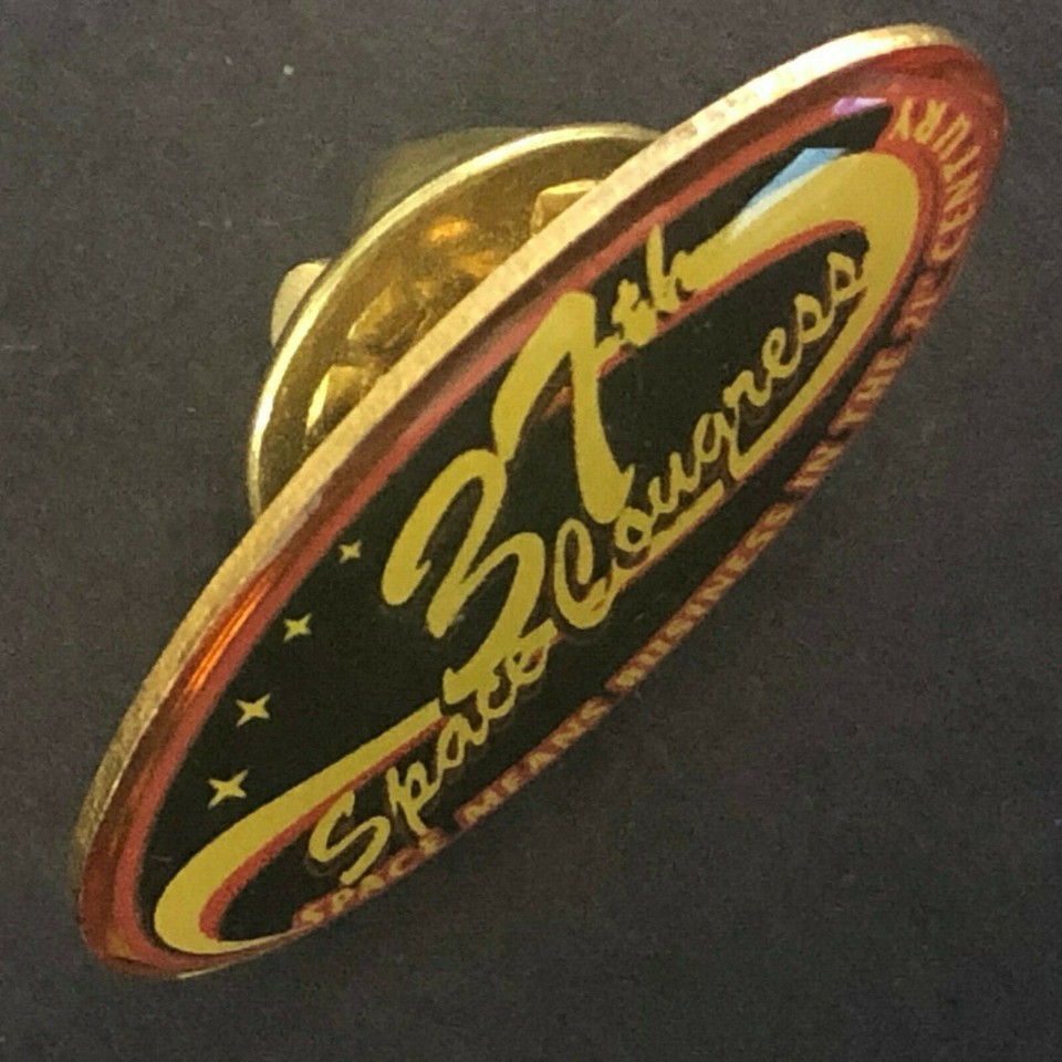 Official NASA 37th Space Congress "Space Means Business" Lapel Pin VGC ...
