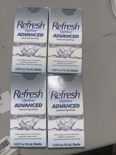 LOT OF 4!! REFRESH Optive Advanced Lubricant Eye Drops SEE EXP!! | eBay