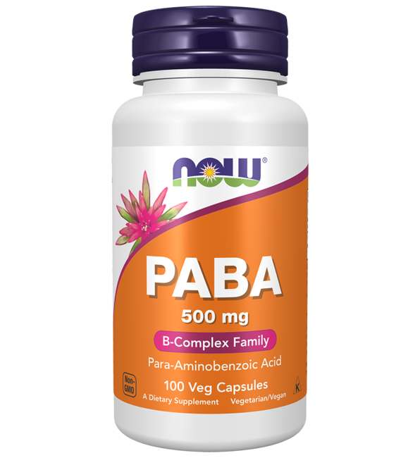 Now Foods PABA Para-Aminobenzoic Acid Vitamin B-10 500mg 100 VCaps | eBay