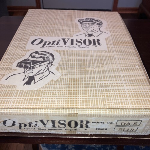 1970s Vintage OptiVISOR DA-5 Optical Glass Magnifier Headband USA ...