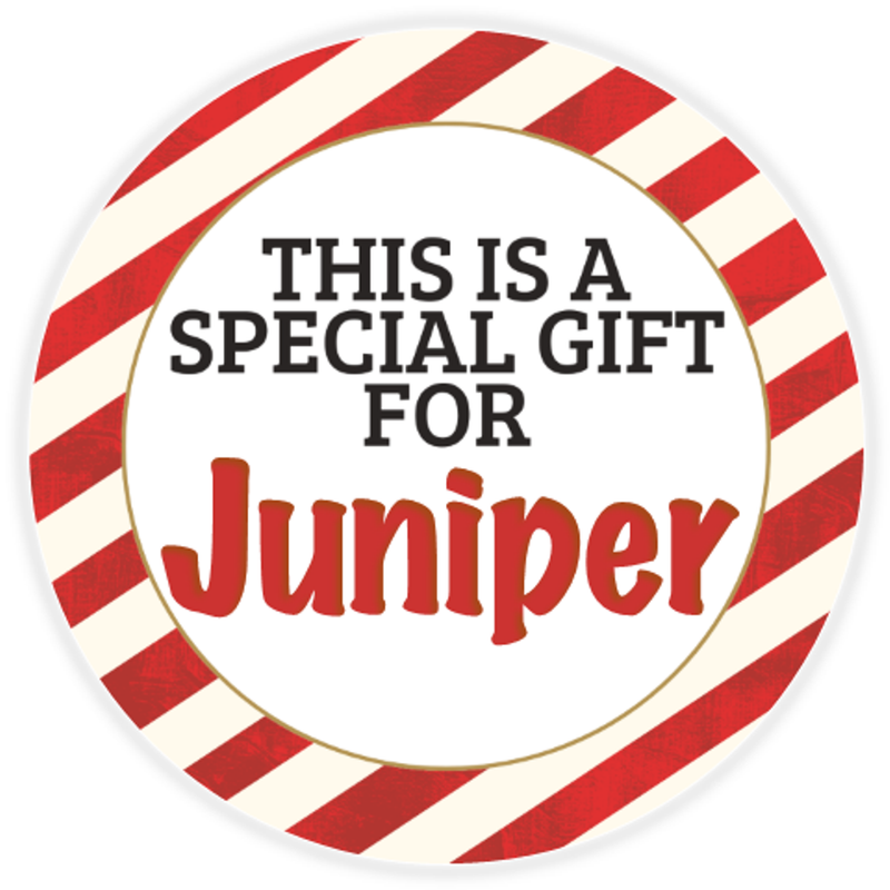 This is a Special Gift for Juniper - Circle Sticker Decal 3 Inch ...