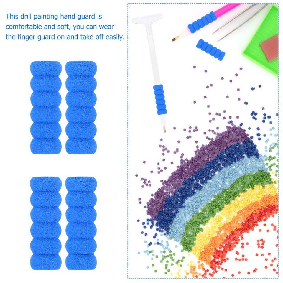 30 PCS Pen Guard Fingers Protection Cover Supplies Cross Stitch Sleeve ...