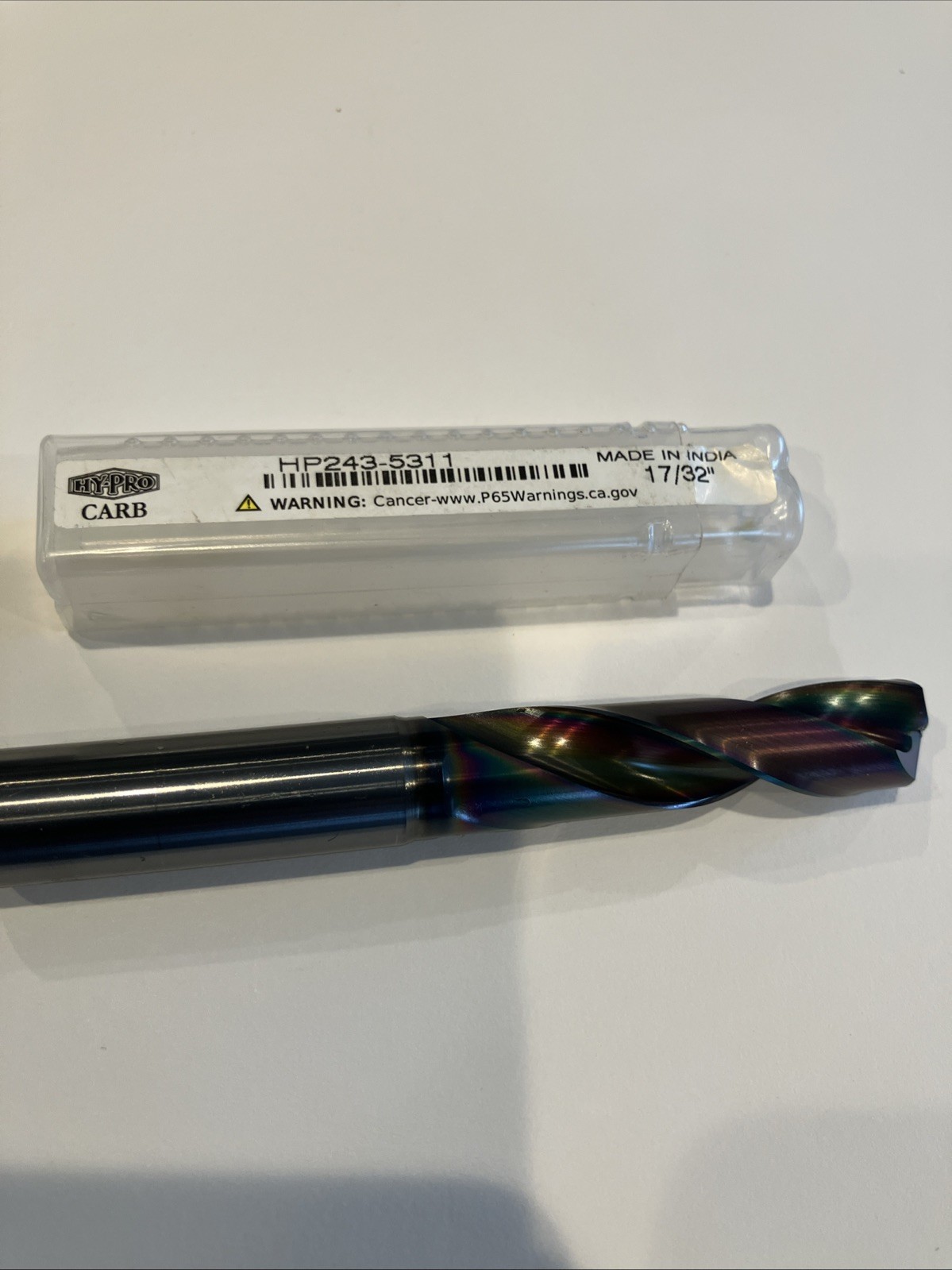 OSG 17/32 dia 3FL Carbide Drill #243- 5311- 4-1/4 oal, 2-1/2 doc | eBay