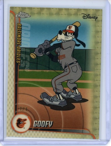 2025 Topps Chrome Baseball Disney Goofy Superfractor Baltimore Orioles ...