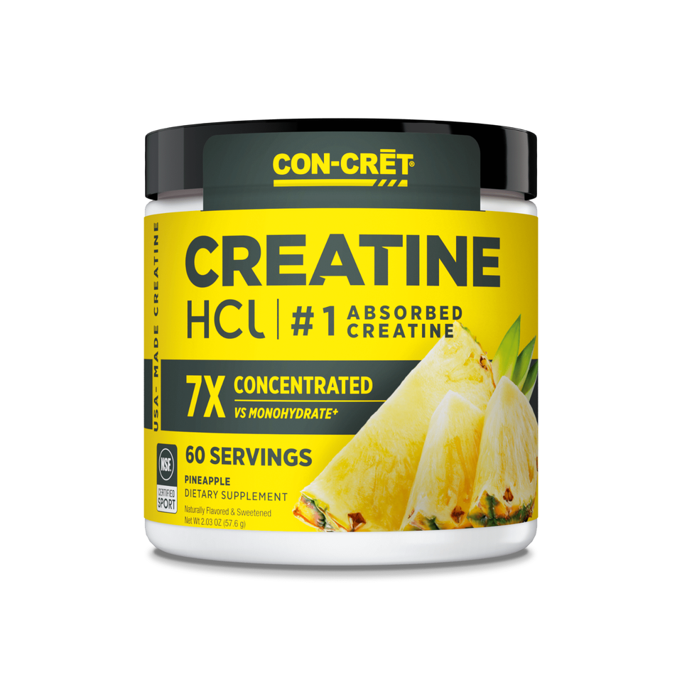 CON-CRET® CREATINE HCL POWDER Concentrated Pure #1 Absorbed 750mg 60 ...