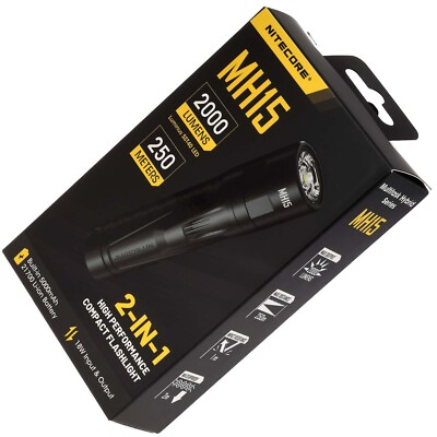 Nitecore MH15 Taschenlampe, Leuchte inkl. Powerbank-Funktion, 2000 ...
