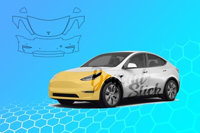 Tesla Model Y 2020-2024 Precut PRO Series Paint Protection Film Clear ...