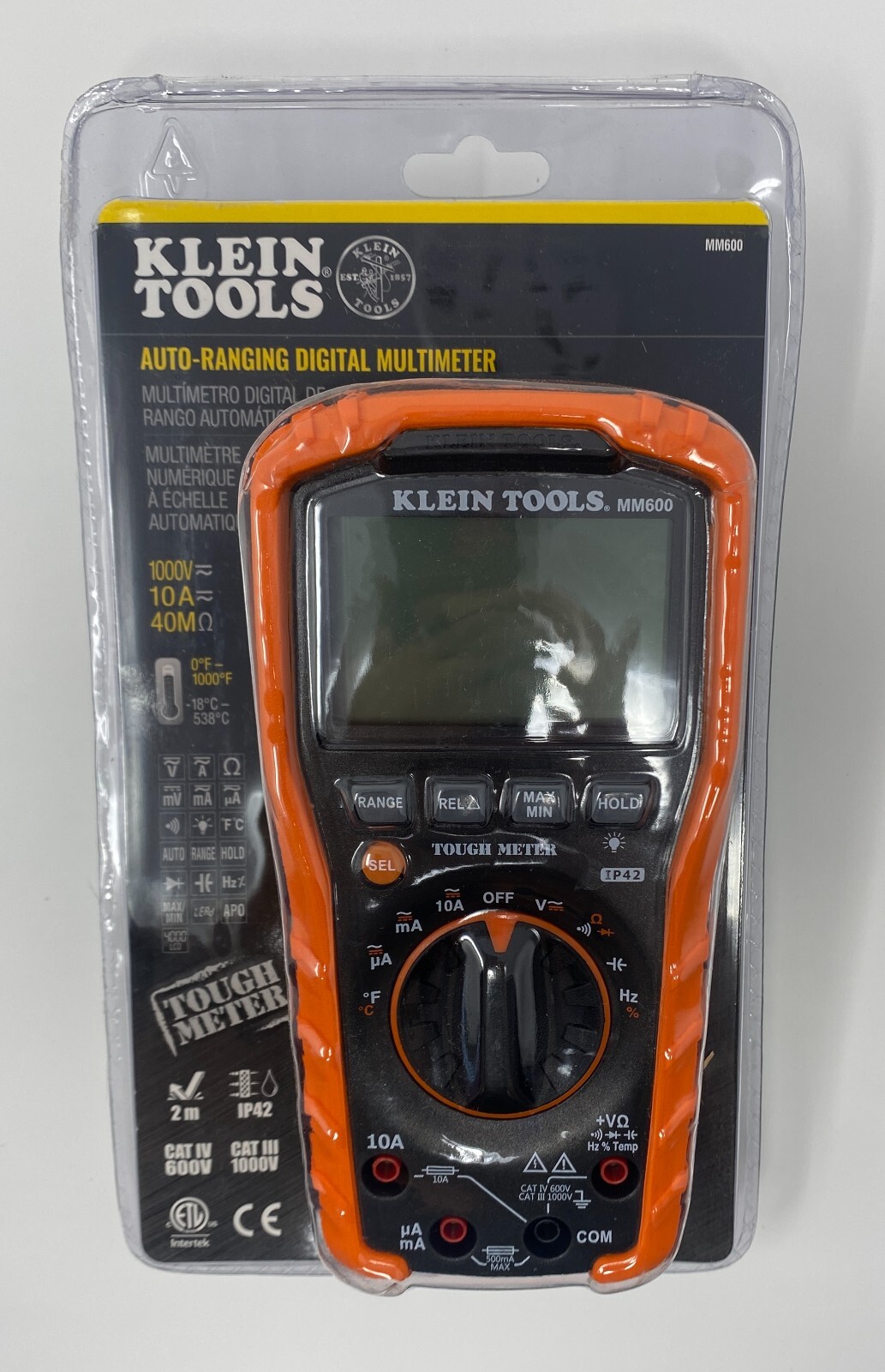 Klein Tools MM600 1000V Auto Ranging Digital Multimeter for sale online ...