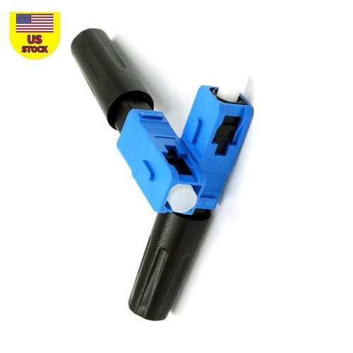 50pcs FTTx SC UPC Fiber Optic Quick Connector FTTx Fiber Optic Fast ...