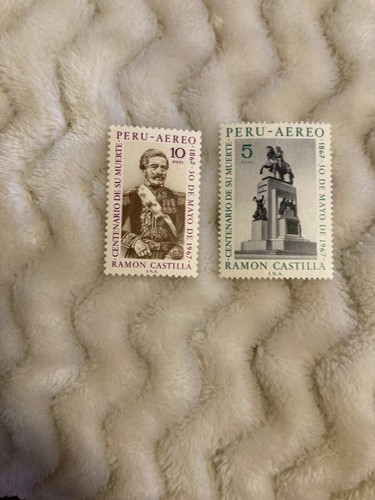 President Ramon Castilla 1797-1867, complete series, Perú 1969, accept ...