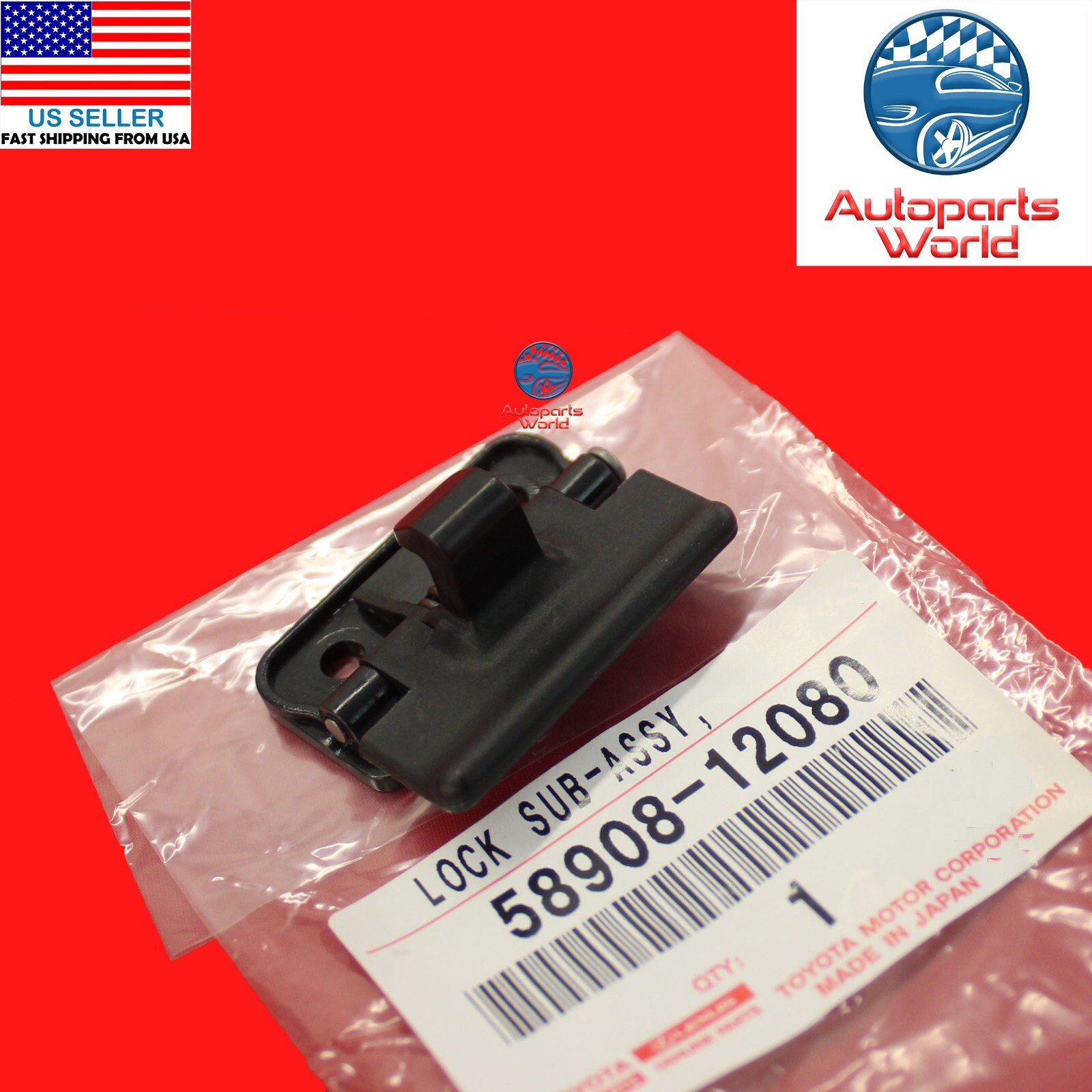 GENUINE TOYOTA RAV4 PRIUS C 4RUNNER CENTER CONSOLE DOOR COVER LOCK ...