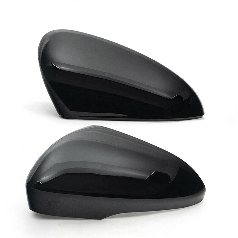 1Pair Gloss Black Door Wing Mirror Cover Replacement For Ford Fusion ...