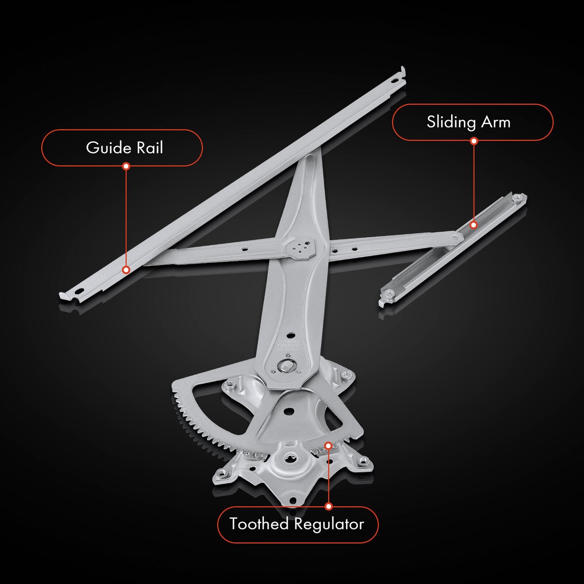 Left Front Window Regulator Without Motor For 200 Series Toyota Landcr ...