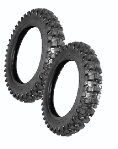 TWO 80/100-12 3.00-12" INCH REAR KNOBBY TYRES TIRES FOR PIT PRO TRAIL ...