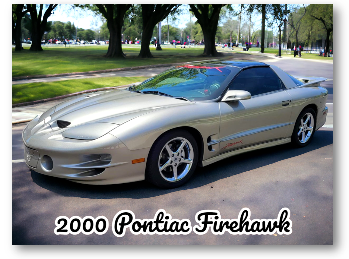 2000 Pewter Pontiac Firebird Trans Am SLP Firehawk Retro Refrigerator ...