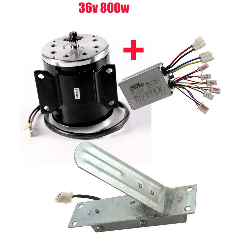 36V 800W Brush Motor Kit Controller Battery Quad Dirt Bike Razor MX650 ...
