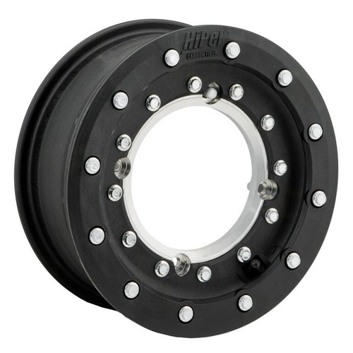 Hiper Tech 3 Black Front Beadlock Wheels Rims 10" 10x5 4+1 4/144 TRX ...