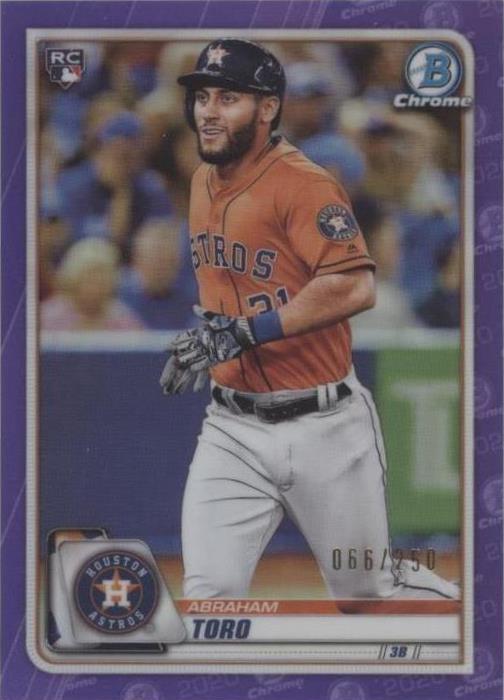 2020 Bowman Chrome - Abraham Toro #91 Purple Refractor /250 (RC) for ...