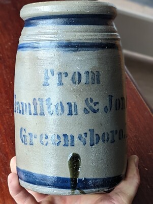 ***AWESOME*** 3 Striped Stoneware Jar From HAMILTON JONES GREENSBORO PA ...