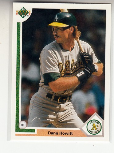 DANN HOWITT 1991 Upper Deck #442 No Hologram Missing Error Variation A ...