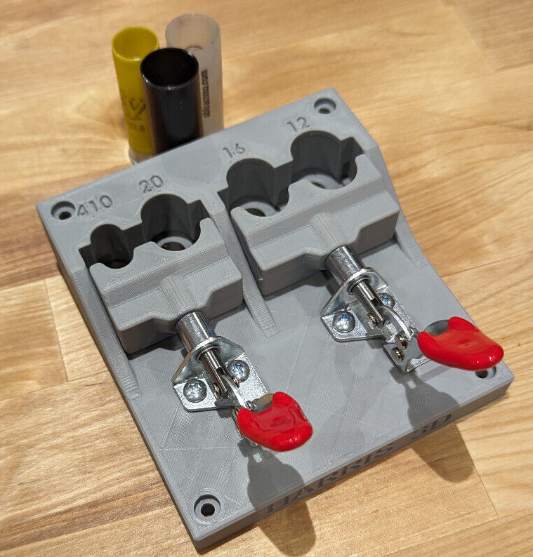 Shotgun Shell Hull Roll Crimp Clamp Vise 12 16 20 410 Guage | eBay