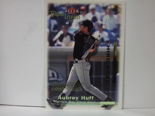 2001 Fleer Triple Crown Tampa Bay Devil Rays Baseball Card #281 Aubrey ...