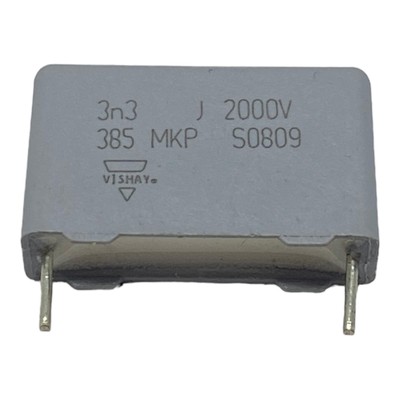 3.3nF 3300pF 2000V 2kV Radial Film Capacitor 385MKP Vishay 17.5x10.85mm ...