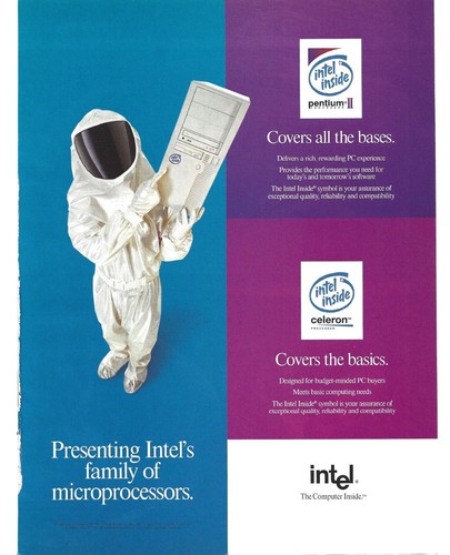 Vintage 1990s Intel Pentium II Celeron Print Ad | eBay