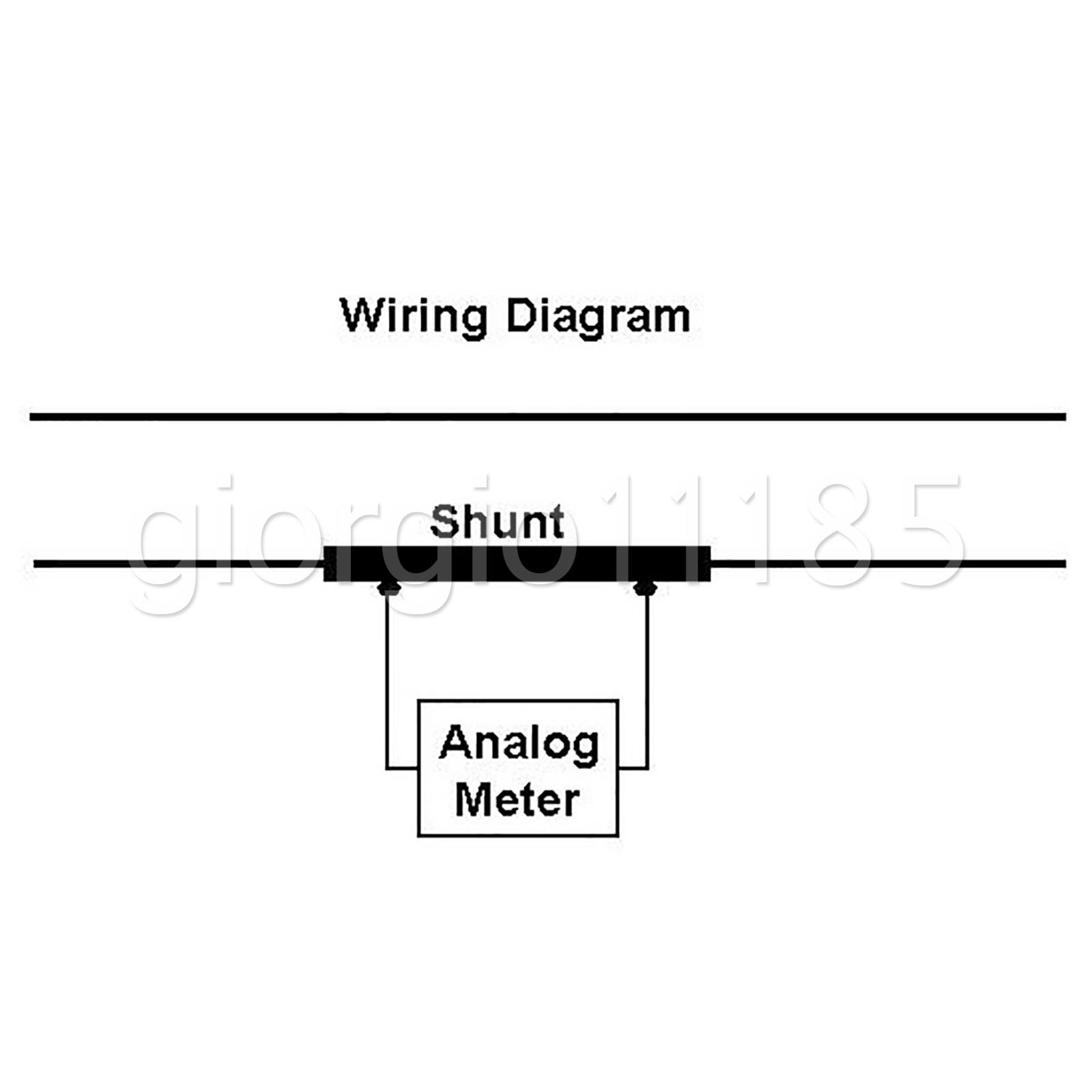 US Stock Analog Panel AMP Current Ammeter Meter Gauge DH-670 0-200A DC ...