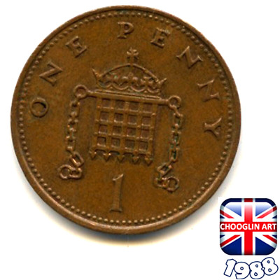 A BRITISH 1988 ELIZABETH II ONE PENNY 1p coin, 38 Years Old! | eBay