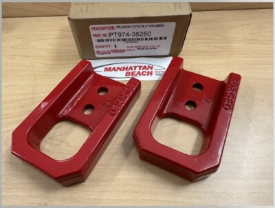 25 TACOMA HYBRID 25 4RUNNER HYBRID RED FRONT TOW HOOKS TOYOTA PT974 ...