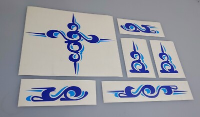 Scroll decorative swirl graphic sticker set Truck Horse Float decal 2 ...