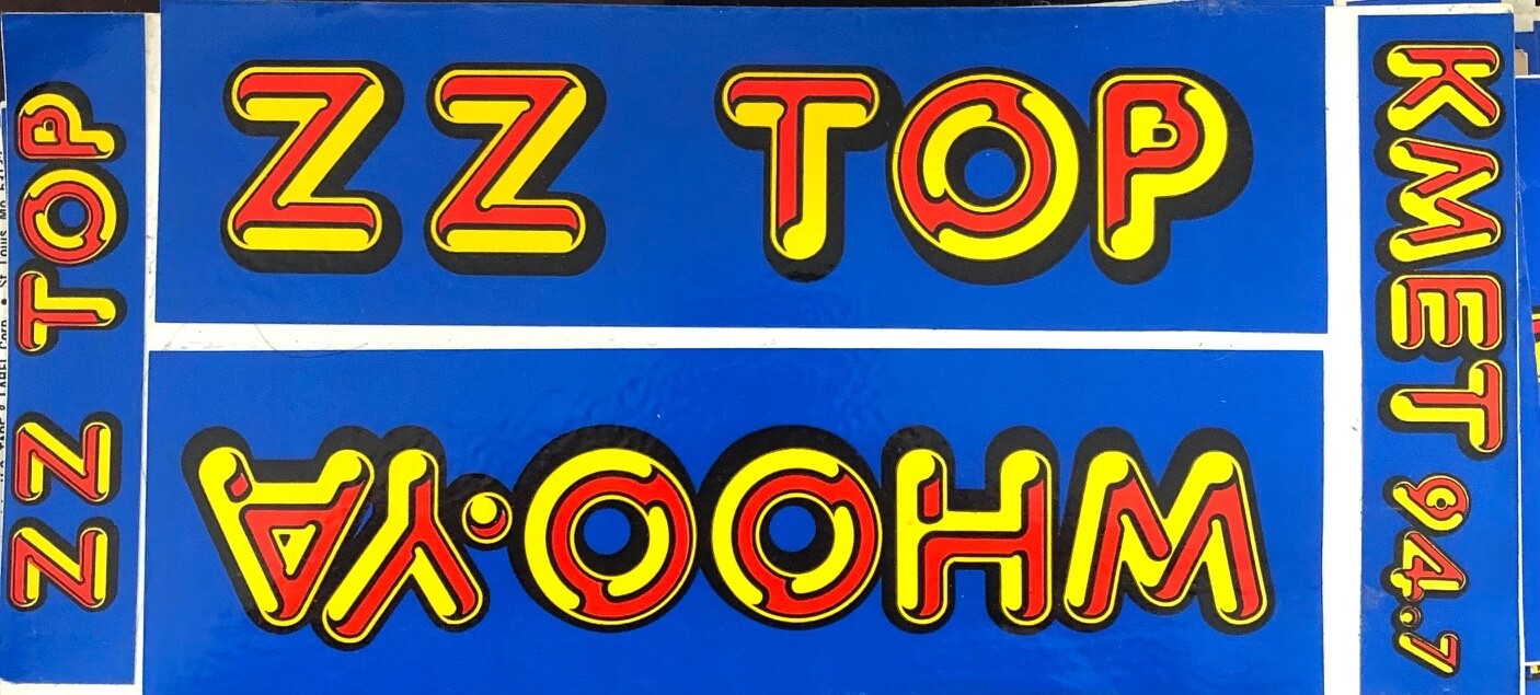 Kmet 94.7 FM original ZZ TOP BUMPER STICKER Vintage 80's | eBay