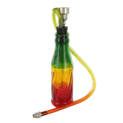 Rastaman Irie Mini Cola Bottle Glass Bong Smoking Hookah Water Pipe ...