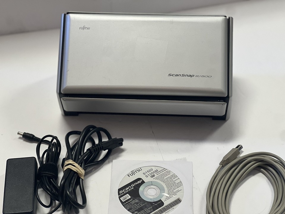 Fujitsu Scan Snap S1500 Scanner w/ AC Adapter+USB+CD | eBay