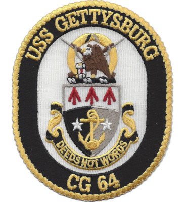 5" NAVY USS GETTYSBURG CG-64 EMBROIDERED PATCH | eBay