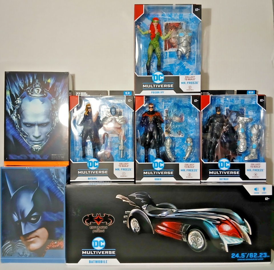 DC Multiverse McFarlane Batman & Robin Complete Wave BAF Mr Freeze ...