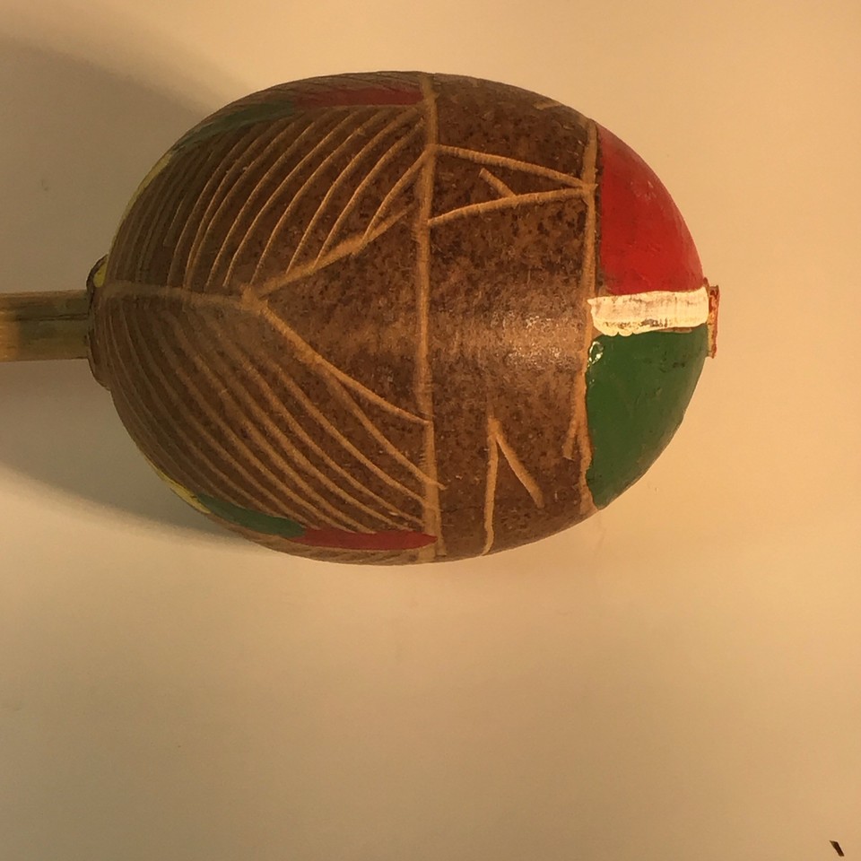 Jamaica Souvenir Rattle Rumba Shaker Rasta Reggae Music Toy Wood Hand ...