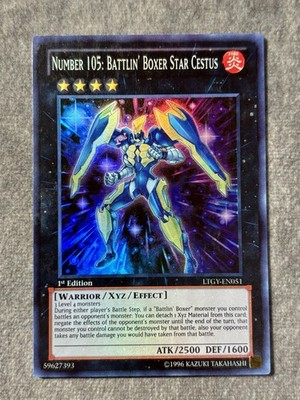 Number 105: Battlin' Boxer Star Cestus LTGY-EN051 Super Rare 1st Ed ...