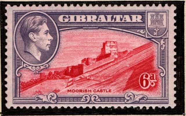Gibraltar 1938 1942 1951 King George VI 6d Six Pence perf 13 SG126b ...