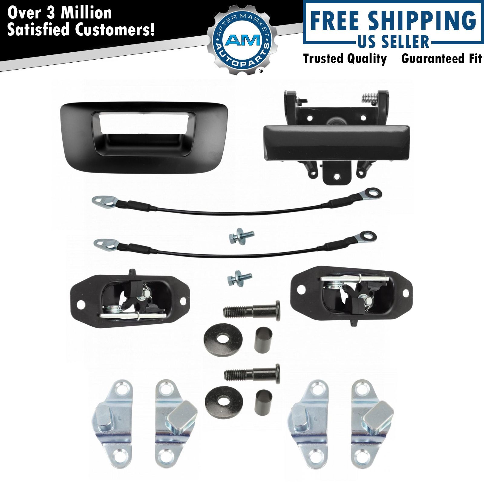 Tailgate Repair Kit Set Paint to Match for Chevrolet GMC Pickup Truck ...