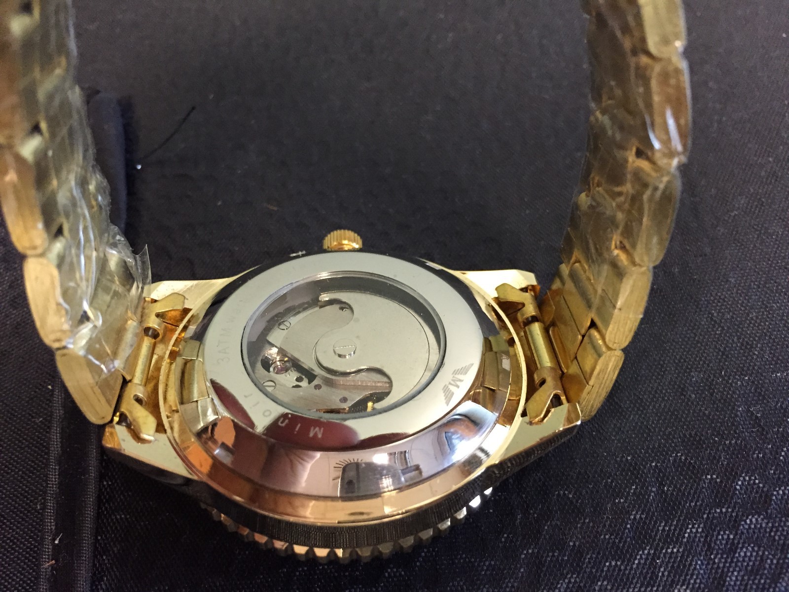 Minoir Germany automatic watch open heart day and night - new original ...